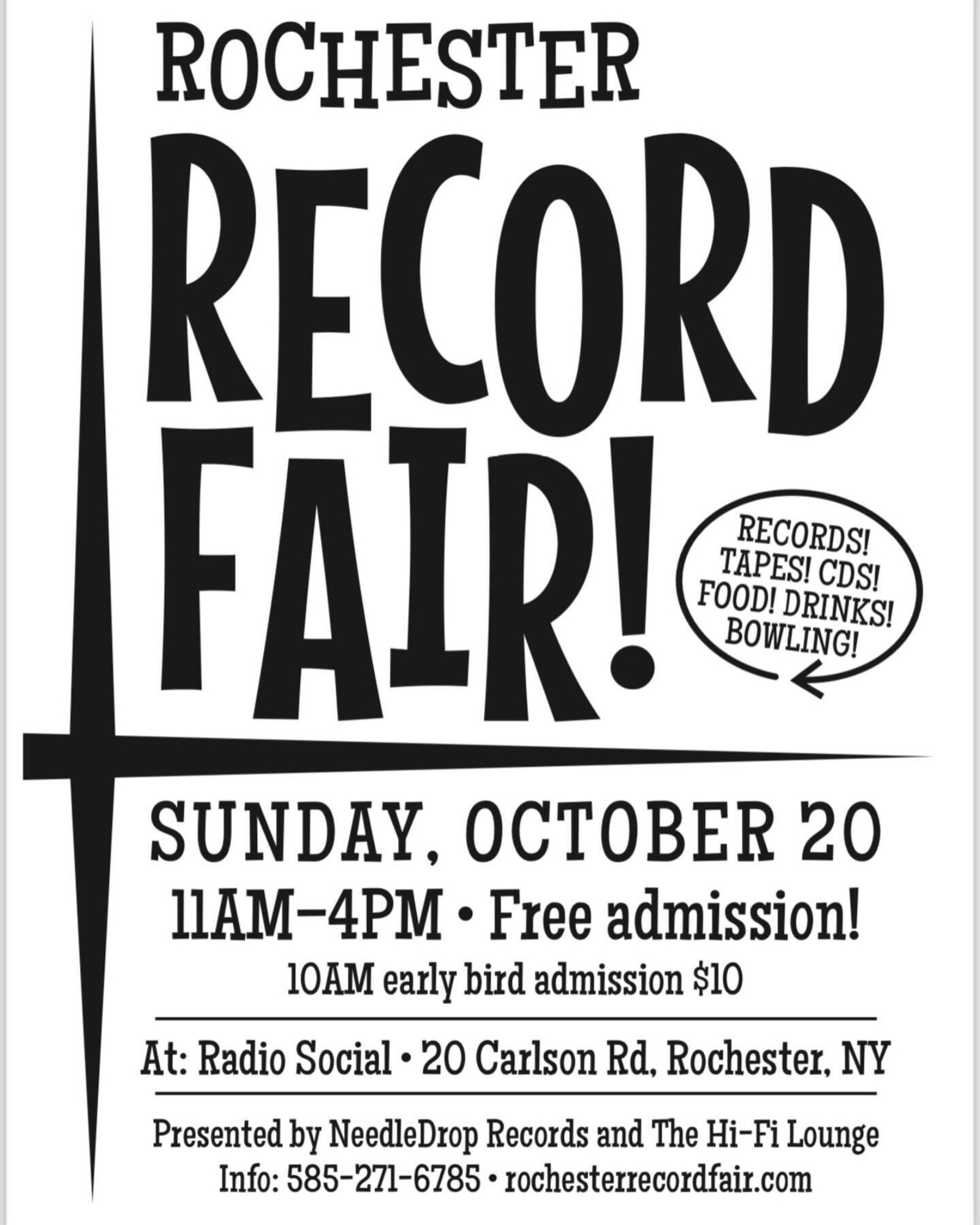 Fall Edition 2024 of the Rochester Record Fair